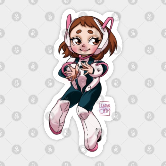 Ochako Uraraka My Hero Academia Sticker Teepublic